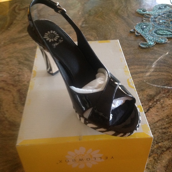 Yellow Box | Shoes | New Patent Zebra Heel | Poshmark